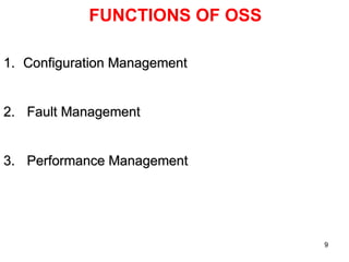 Operating support subsystem (oss) presentation | PDF