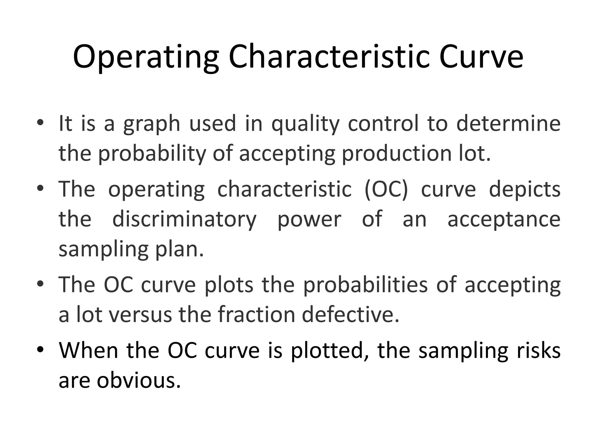 Operating characteristic curves | PPTX