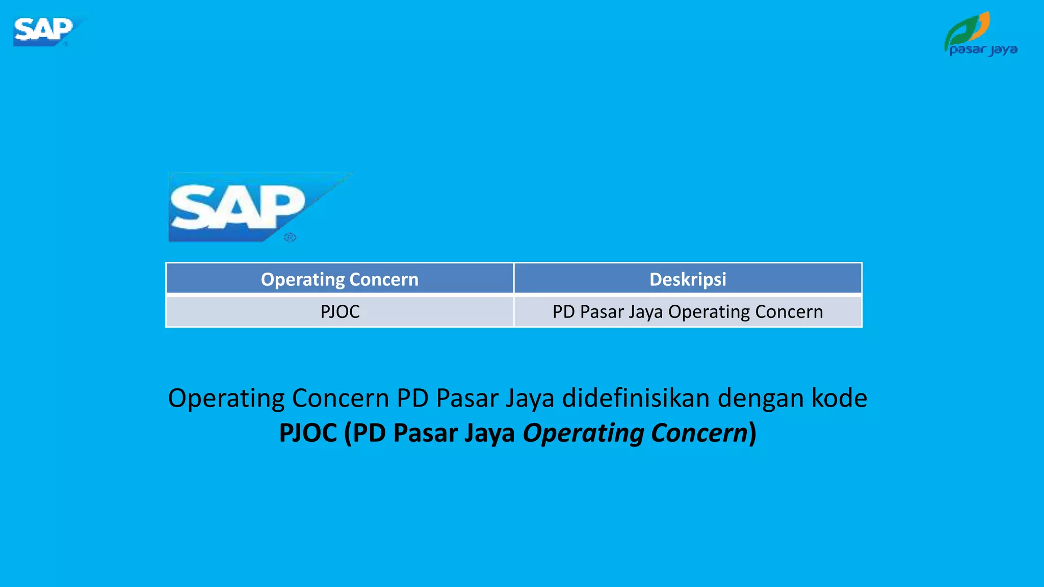 Operating concern sap | PPTX