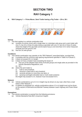 Operating Conditions for Prime Mover & Trailers | PDF
