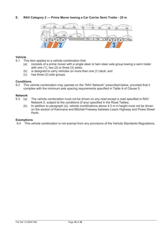 Operating Conditions for Prime Mover & Trailers | PDF