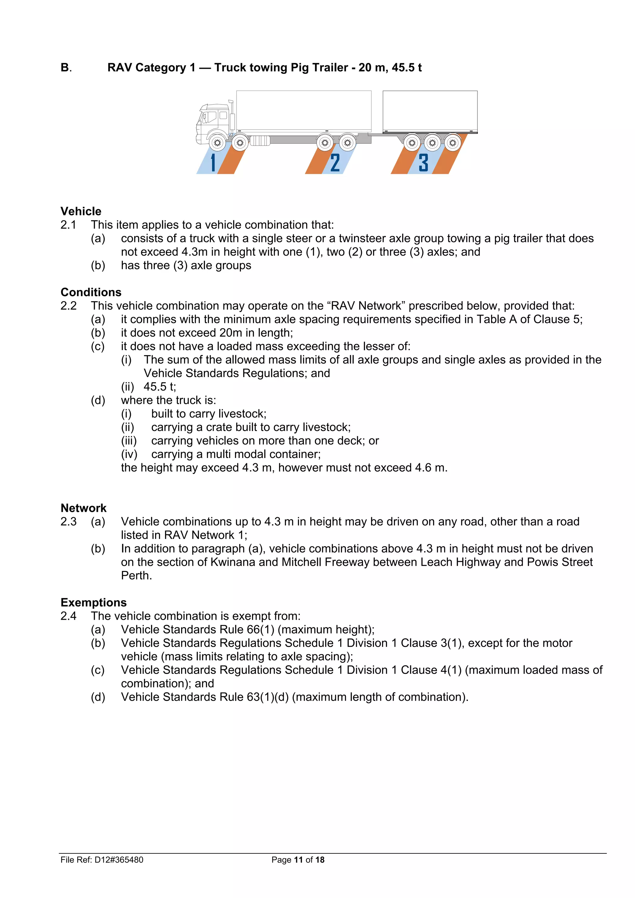 Operating Conditions for Rigid Truck & Trailers | PDF
