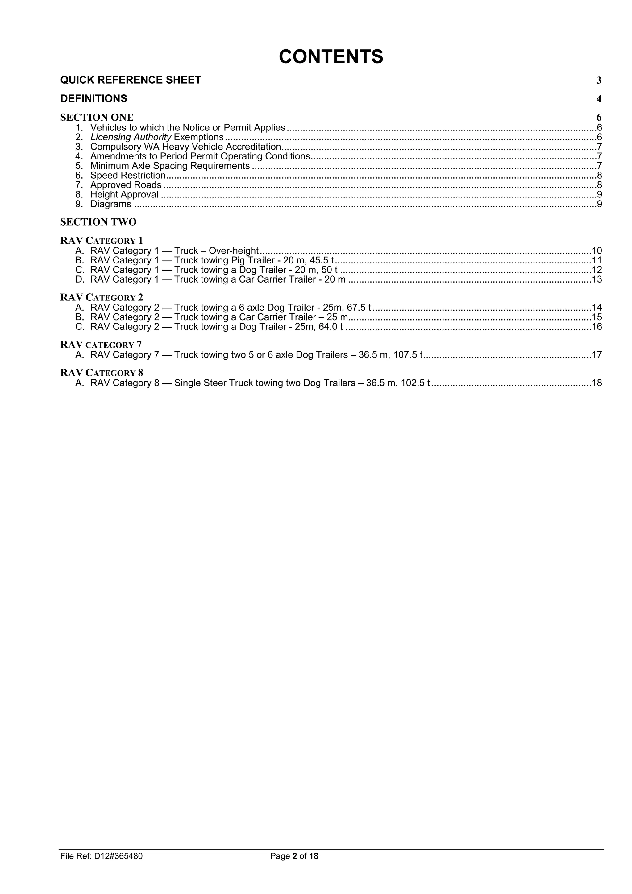 Operating Conditions for Rigid Truck & Trailers | PDF