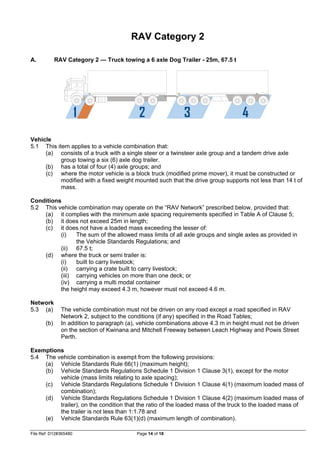 Operating Conditions for Rigid Truck & Trailers | PDF