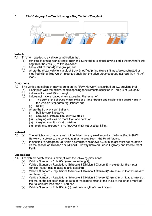 Operating Conditions for Rigid Truck & Trailers | PDF