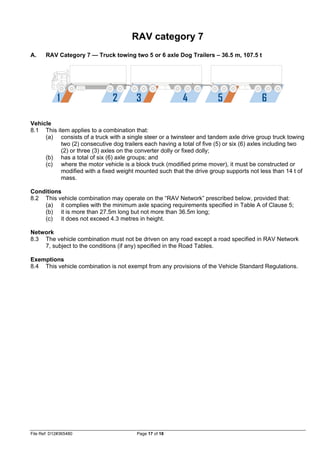 Operating Conditions for Rigid Truck & Trailers | PDF