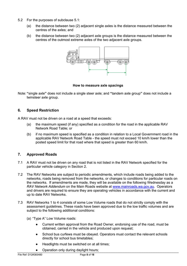 Operating Conditions for Rigid Truck & Trailers | PDF