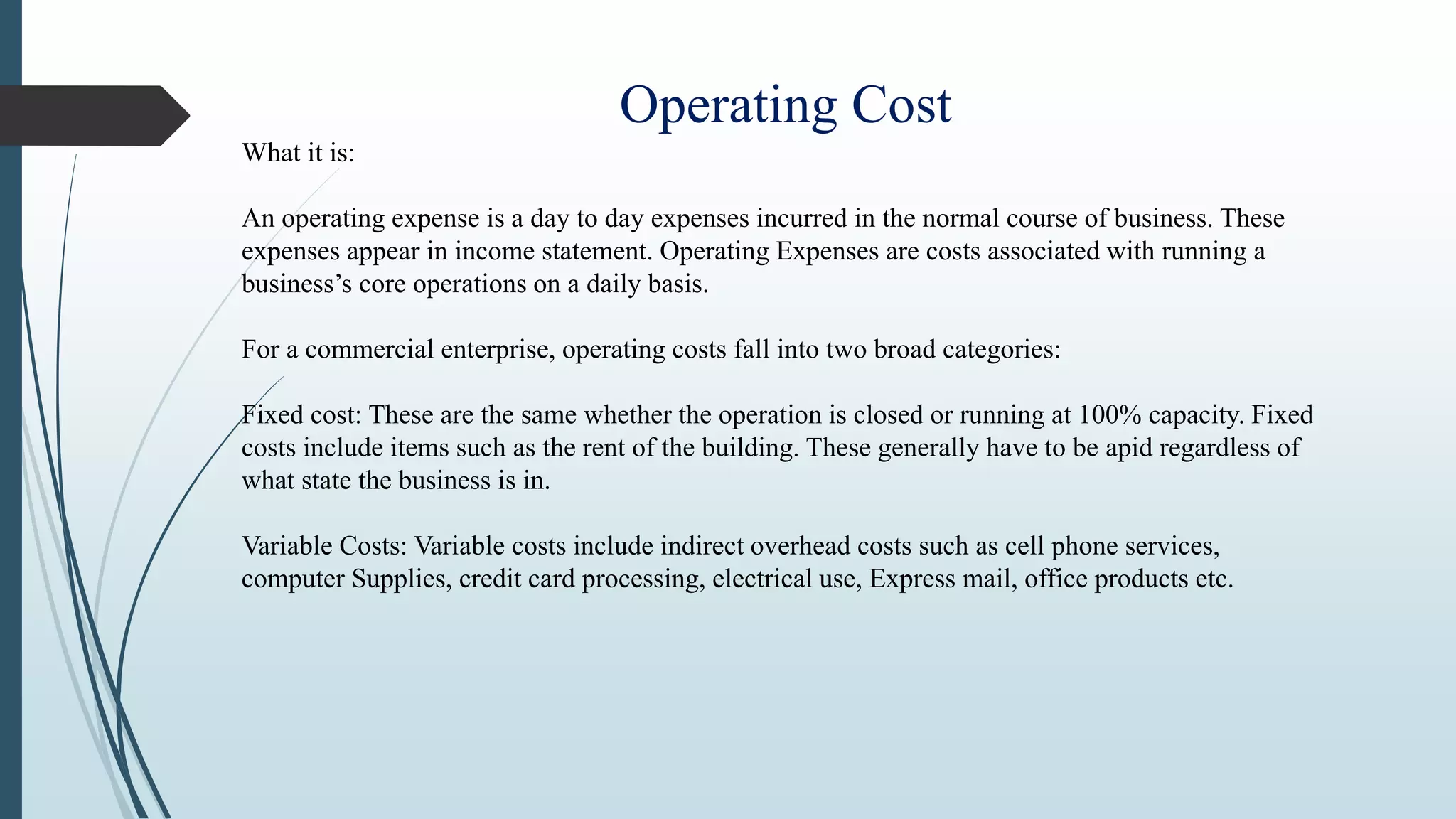 Operating cost analysis of BPO Sector | PPT