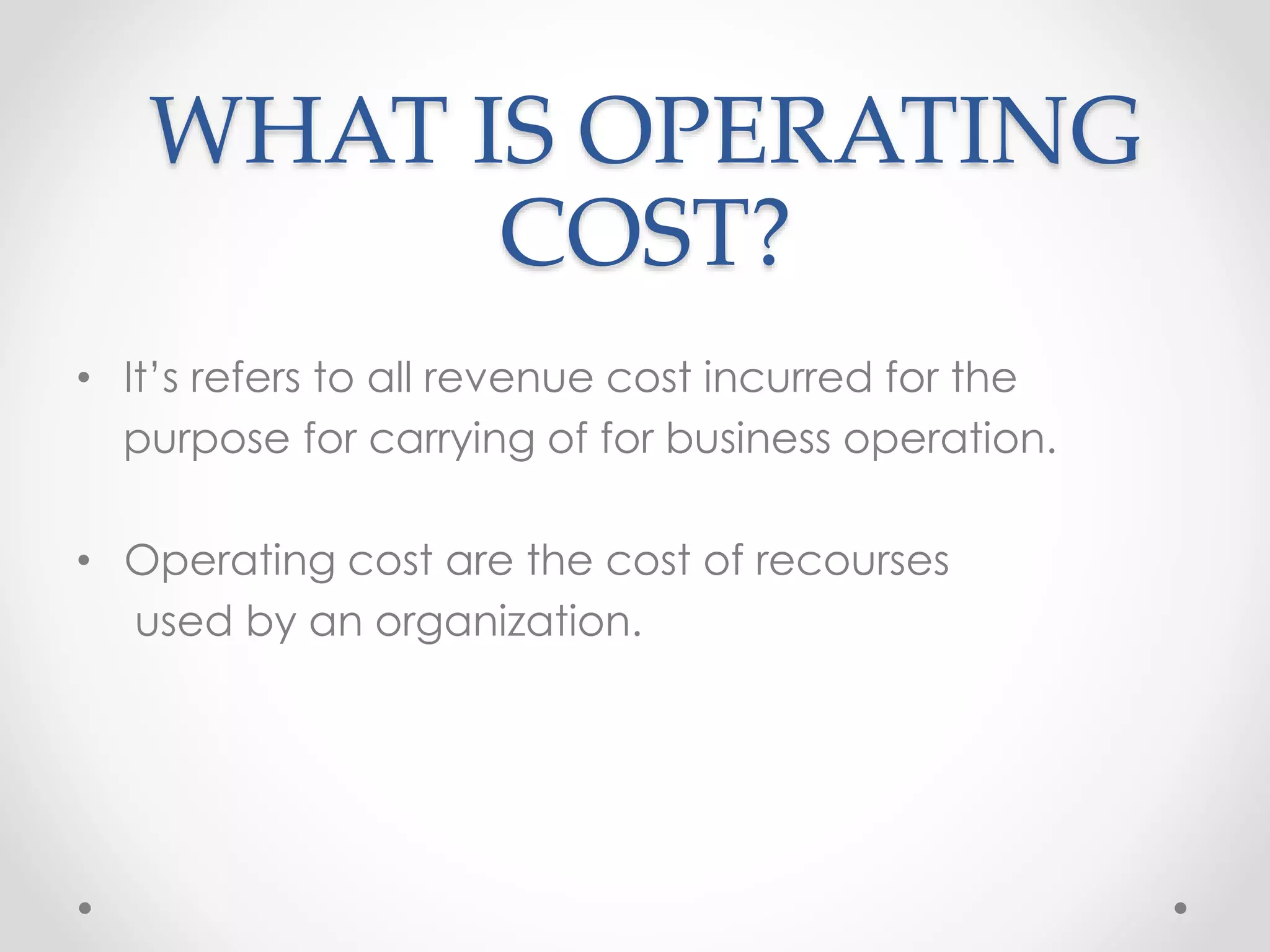 Operating cost analysis of steel sector | PPTX | Business | Business ...