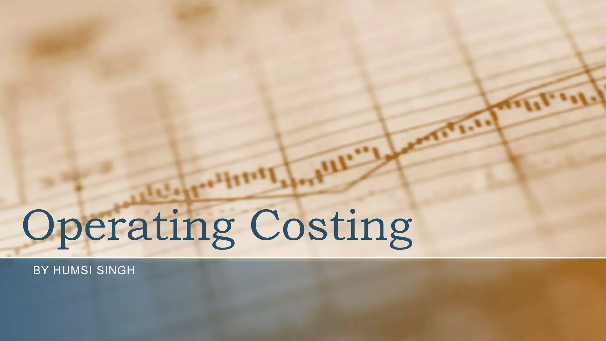 Operating costing | PPTX