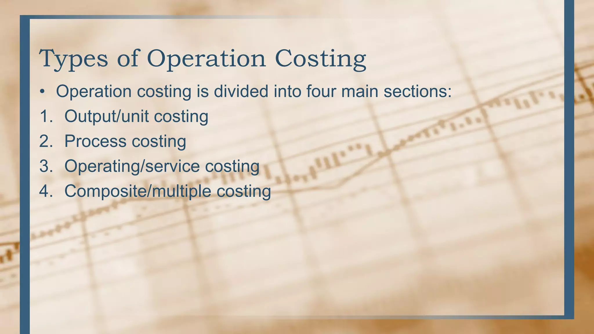 Operating costing | PPTX