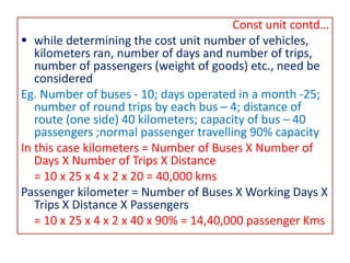 Operating costing & service costing | PPTX