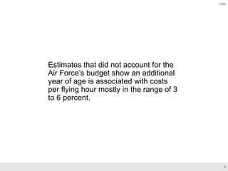 Operating Costs and Aging of Air Force Aircraft | PDF