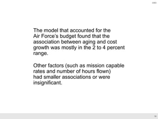 Operating Costs and Aging of Air Force Aircraft | PDF