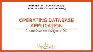 Operating Database Application ODA | PDF