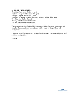 Operating Guides For Community Associations | PDF