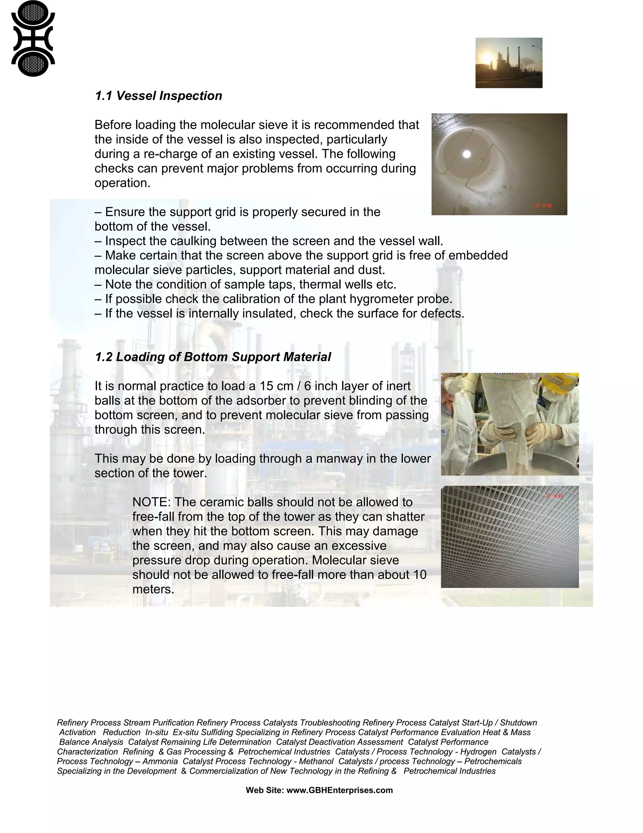 Operating Manual - Mole Sieve Adsorbents | PDF