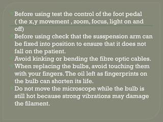 OPERATING MICROSCOPE in ophthalmology ot.pptx