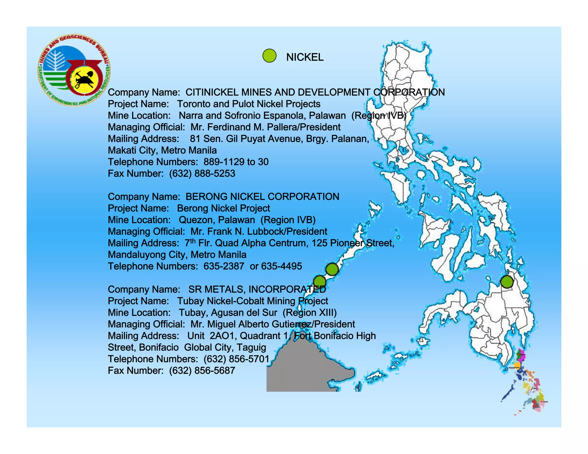 Operating Mines Philippines | PDF