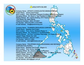 Operating Mines Philippines | PDF