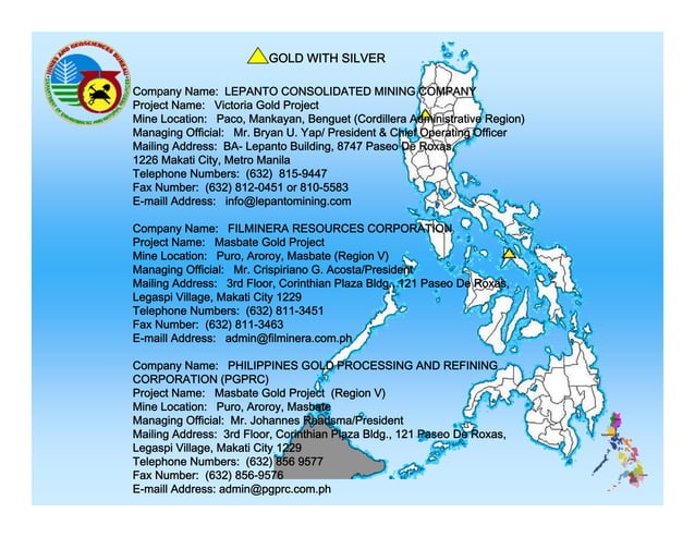 Operating Mines Philippines | PDF | Chemistry | Science