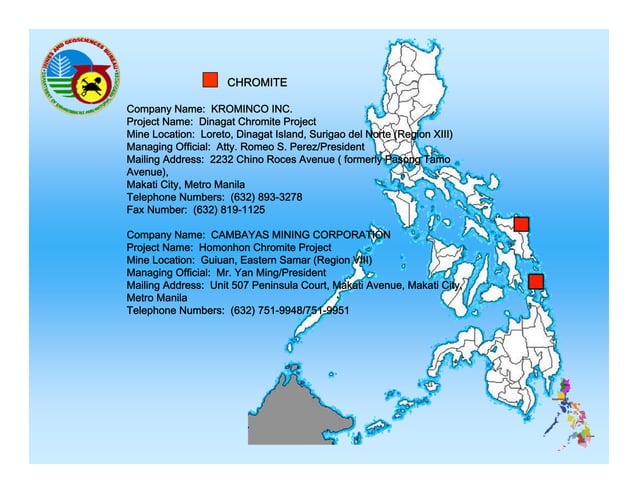Operating Mines Philippines | PDF | Chemistry | Science