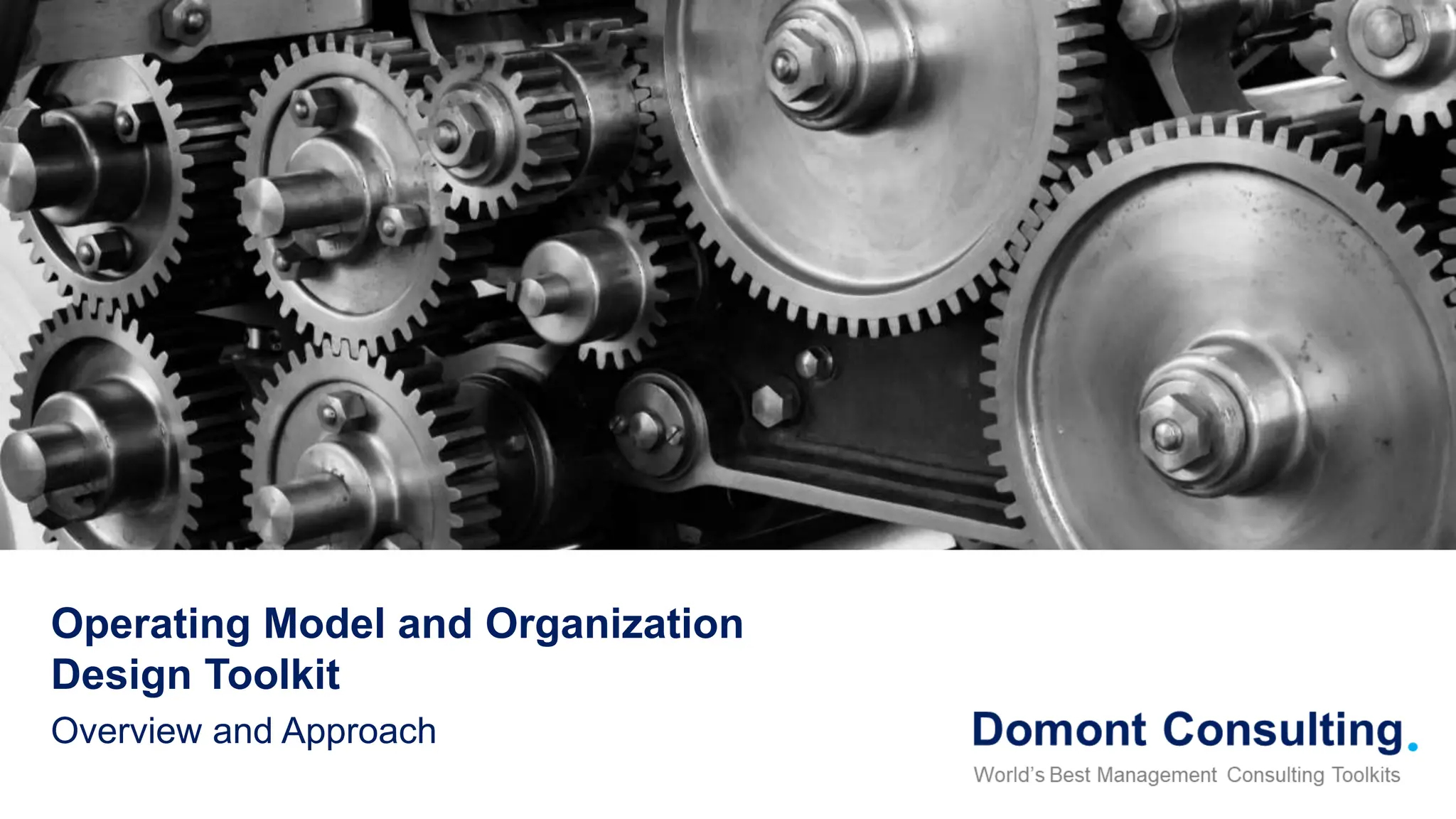 Operating Model & Organization Design Toolkit and Playbook | PPTX