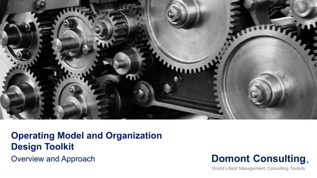 Operating Model & Organization Design Toolkit and Playbook | PPTX