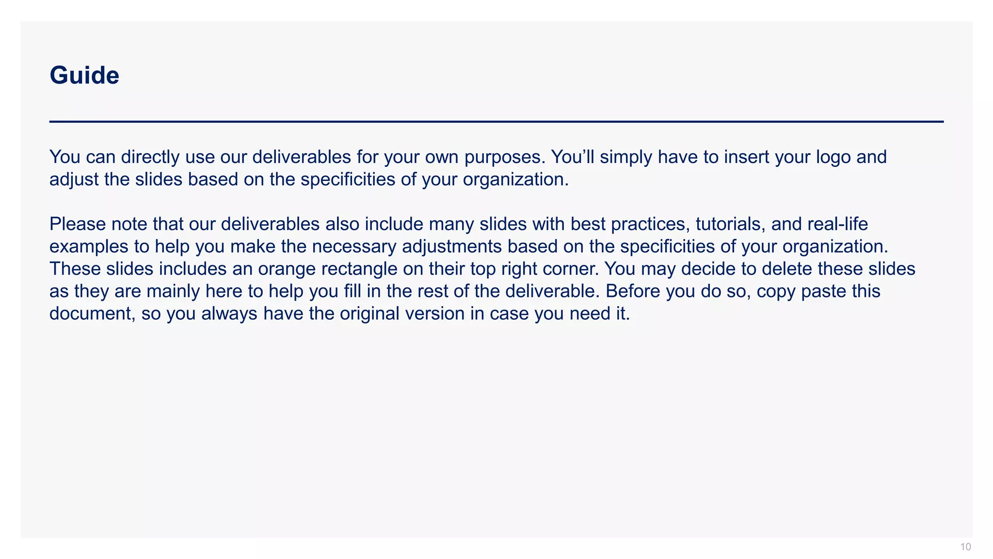 Operating Model and Organization Design Toolkit | PPTX