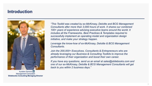 Operating Model and Organization Design Toolkit | PPTX