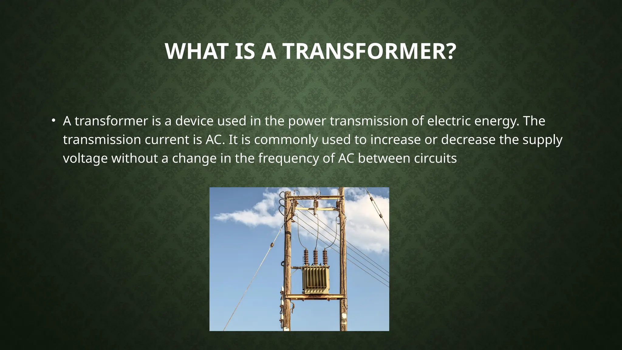 Operating Principle and Applications of Transformers.pptx