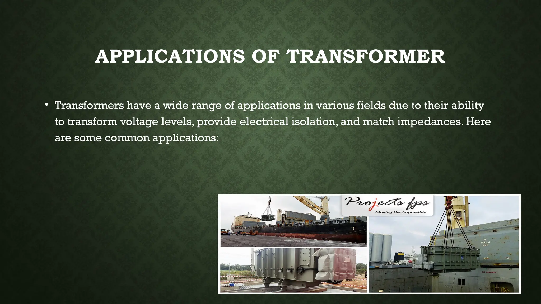 Operating Principle and Applications of Transformers.pptx
