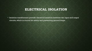 Operating Principle and Applications of Transformers.pptx