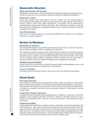 Operating principles