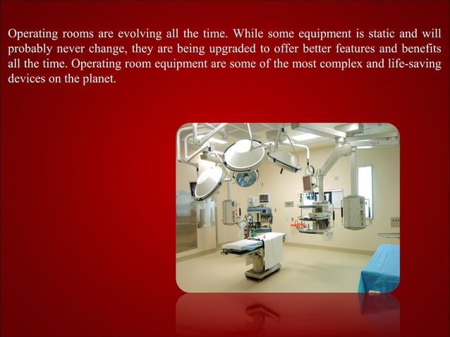 Operating Room Equipments | PPT | Surgery | Medical Health