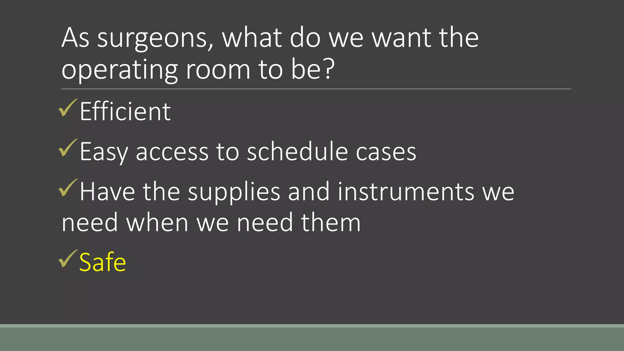 Operating room safety | PPTX