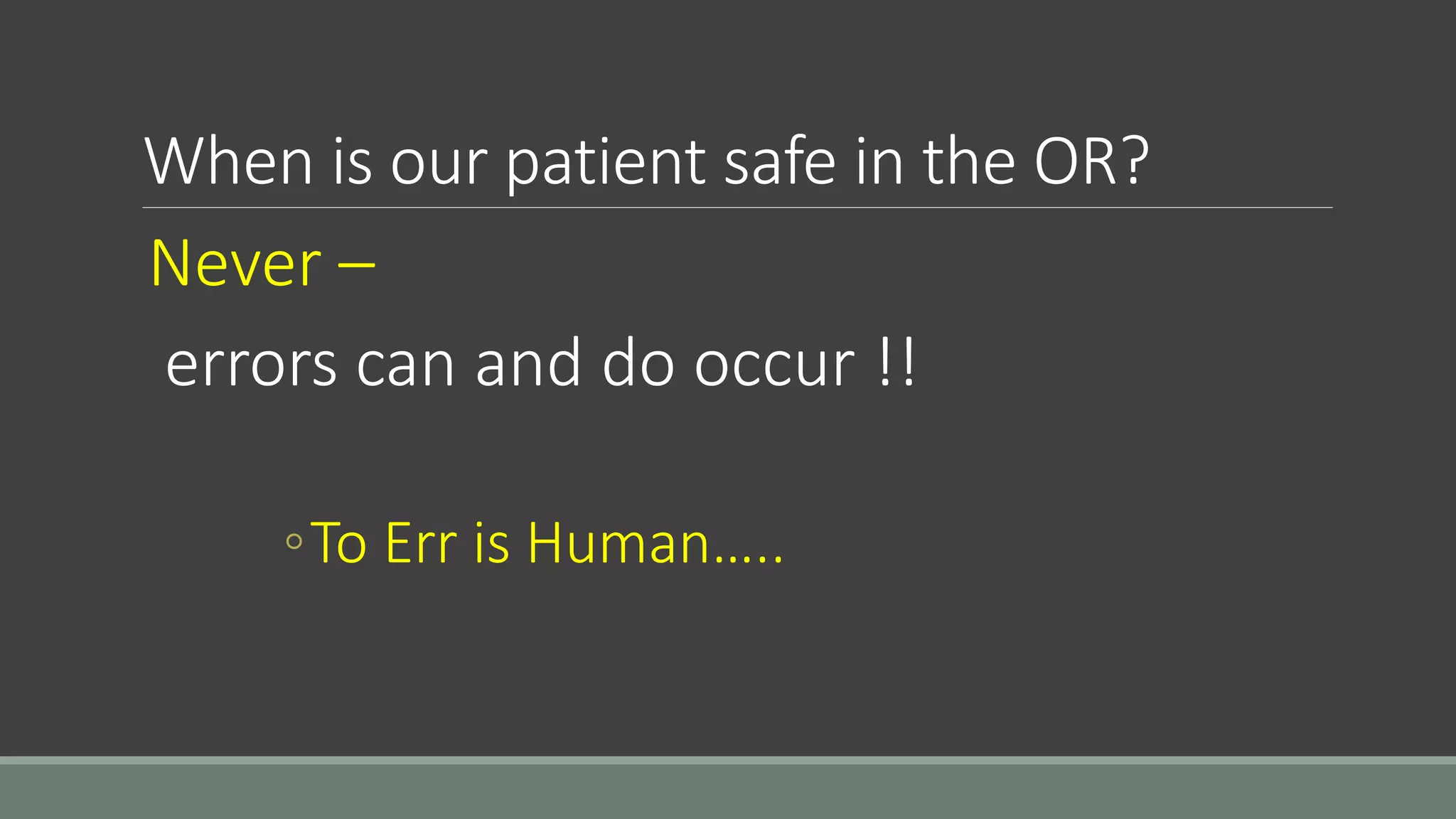 Operating room safety | PPTX