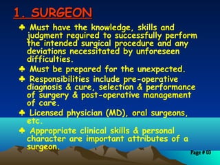 Operating room team (24 feb-2013) | PPT