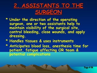 Operating room team (24 feb-2013) | PPT