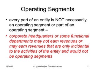 Operating segments final | PPT
