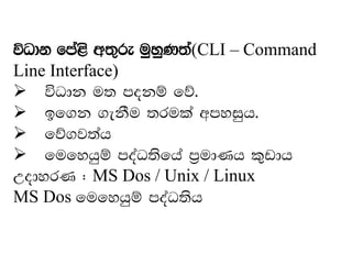 Operating Systems::: G.C.E O/L | PDF