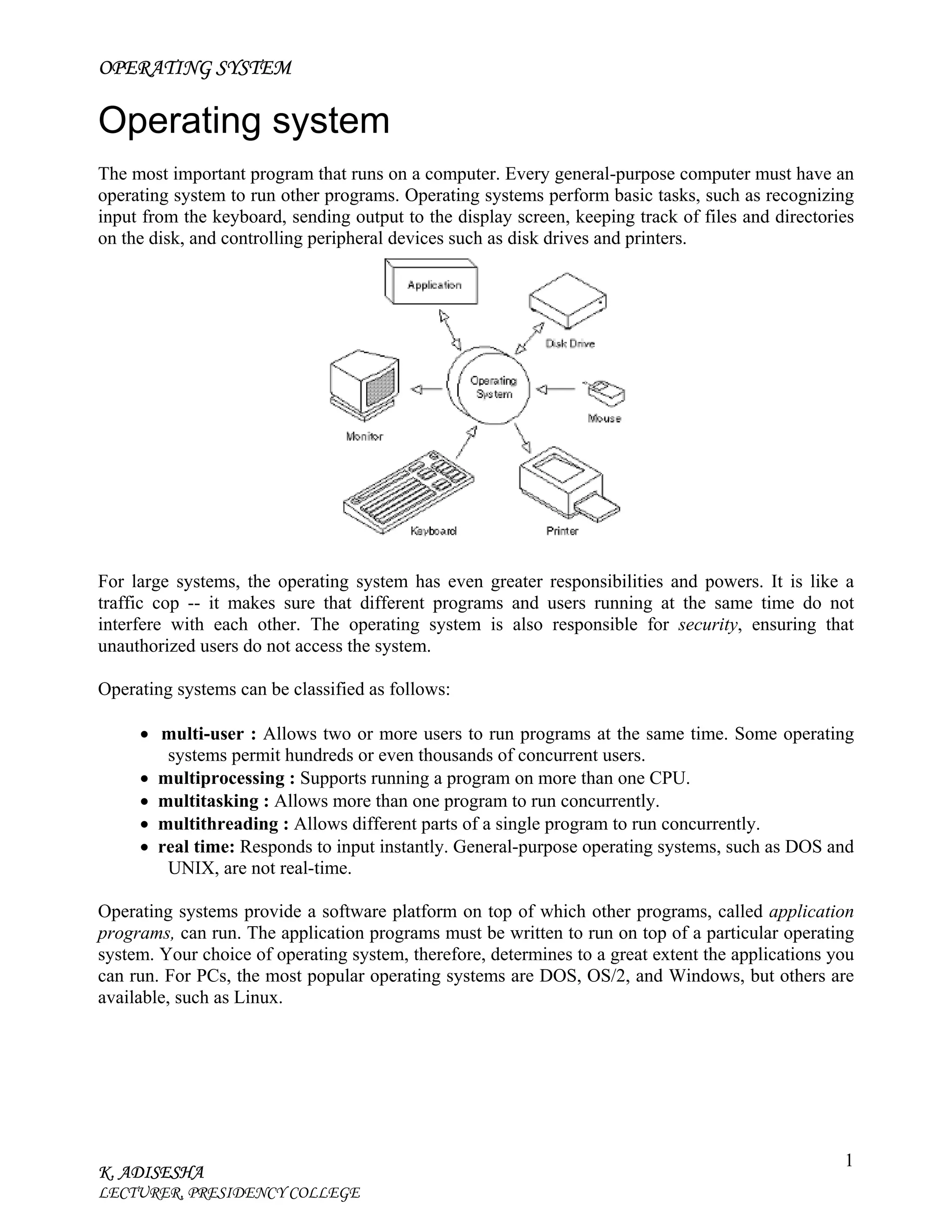 Operating system | PDF