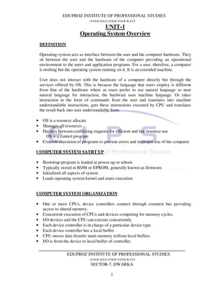 Operating system 1 | PDF