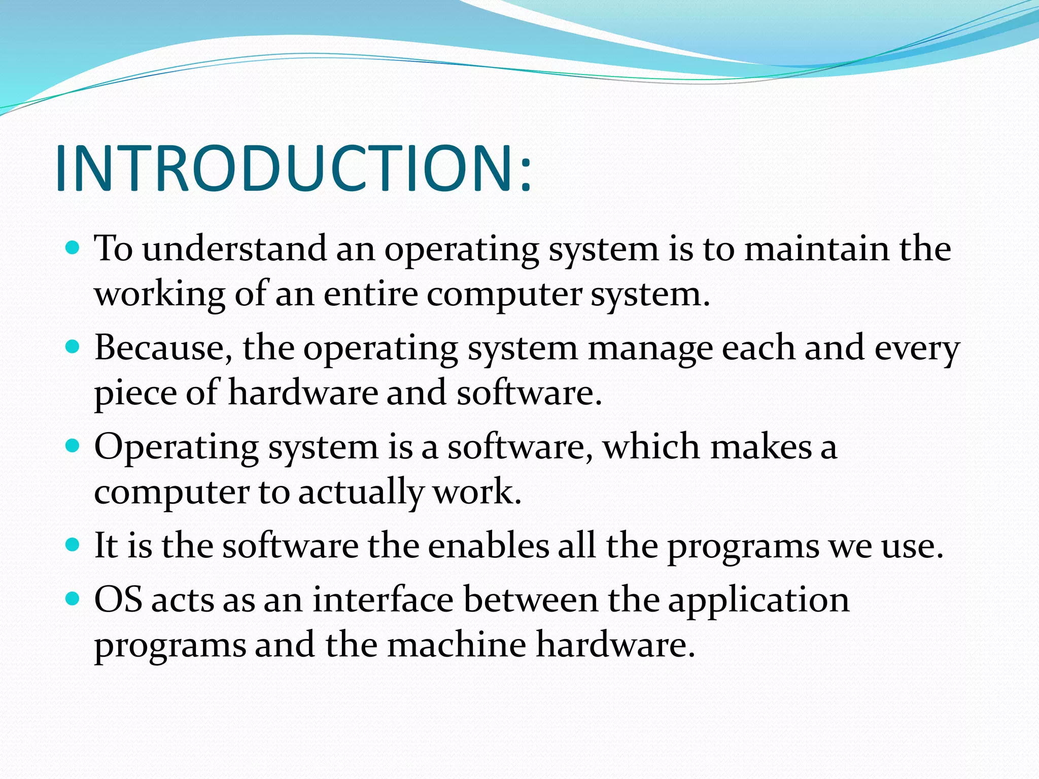 Operating systems | PPTX