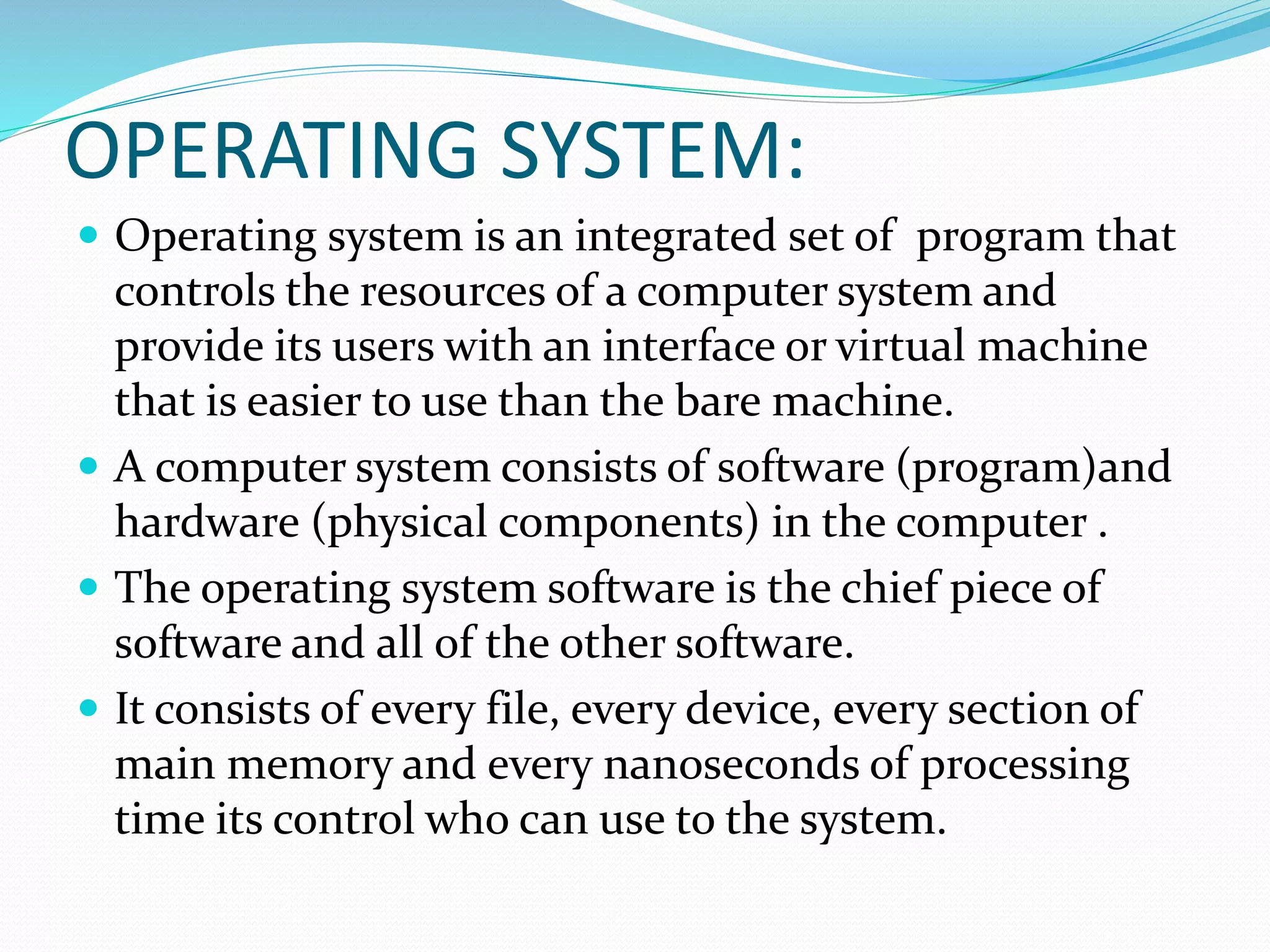 Operating systems | PPTX