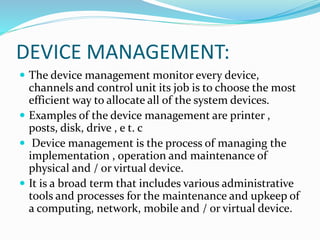Operating systems | PPTX