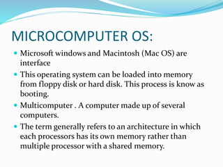 Operating systems | PPTX