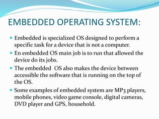 Operating systems | PPTX
