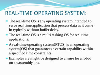 Operating systems | PPTX