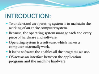 Operating systems | PPTX